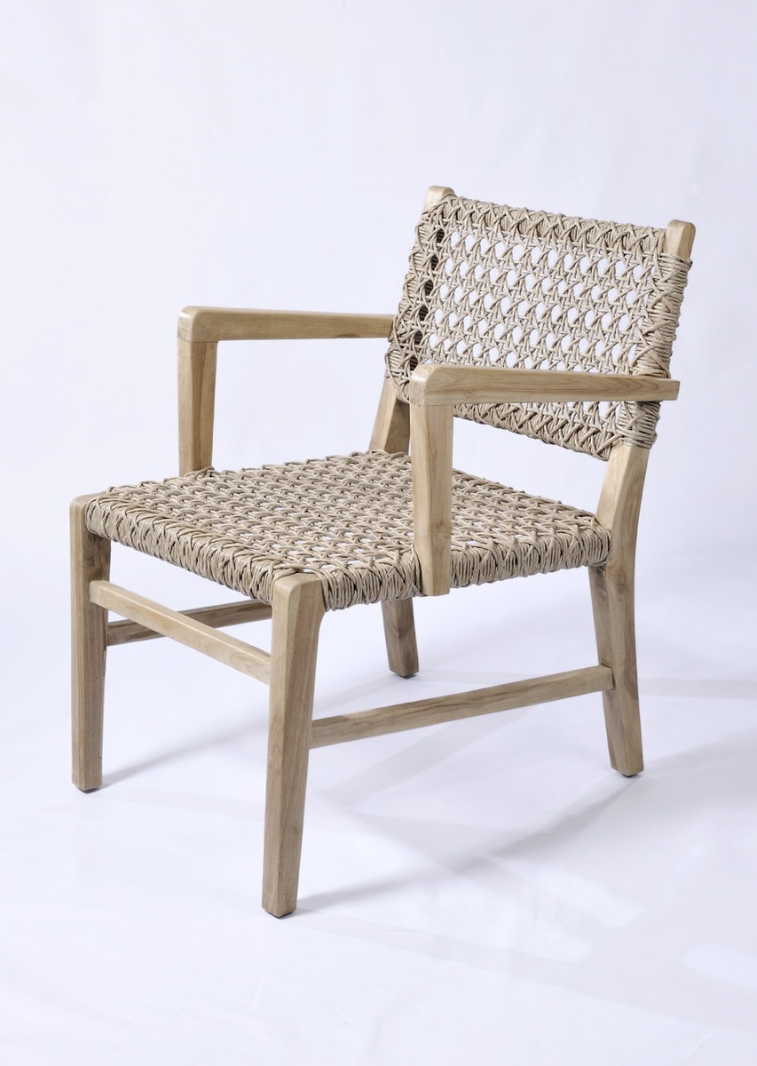 Πολυθρόνα lounge Aegean από ξύλο Teak και συνθετικό Rattan - JKG-living